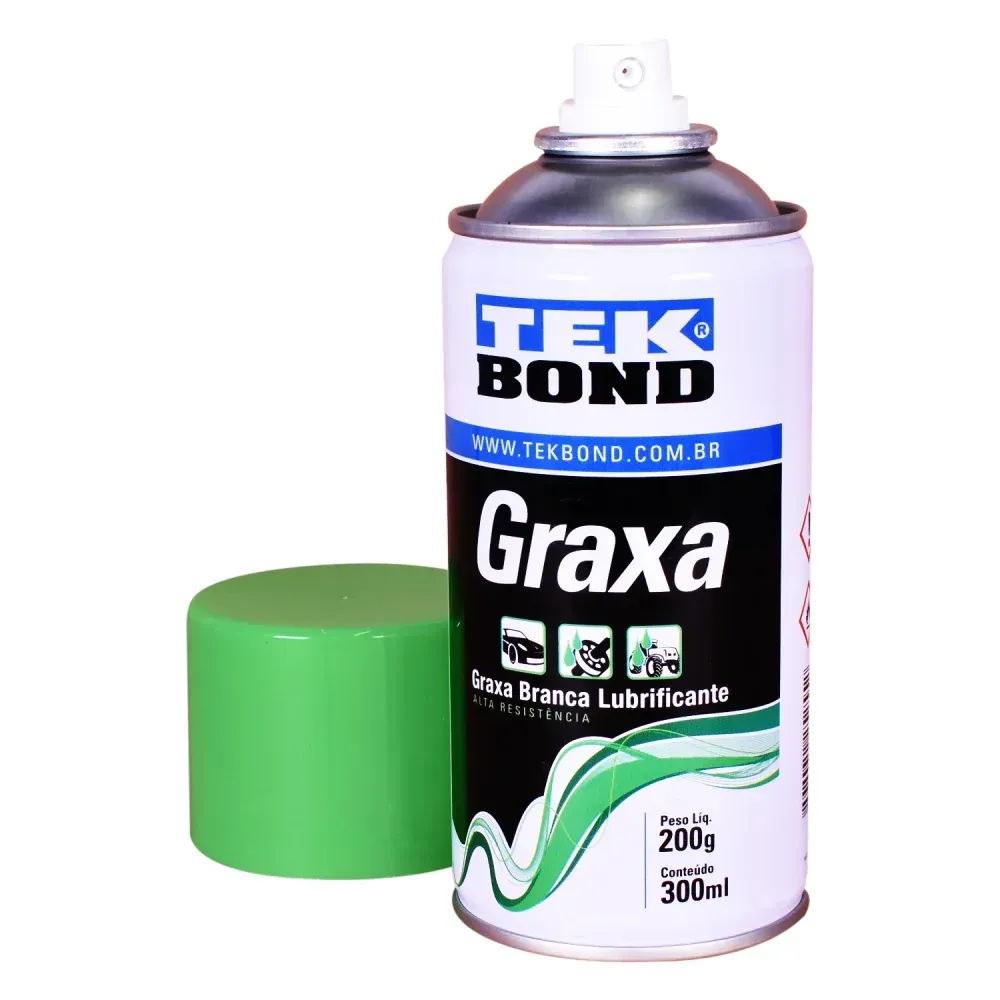Graxa Spray Branca 300ML Tekbond com desconto à vista!